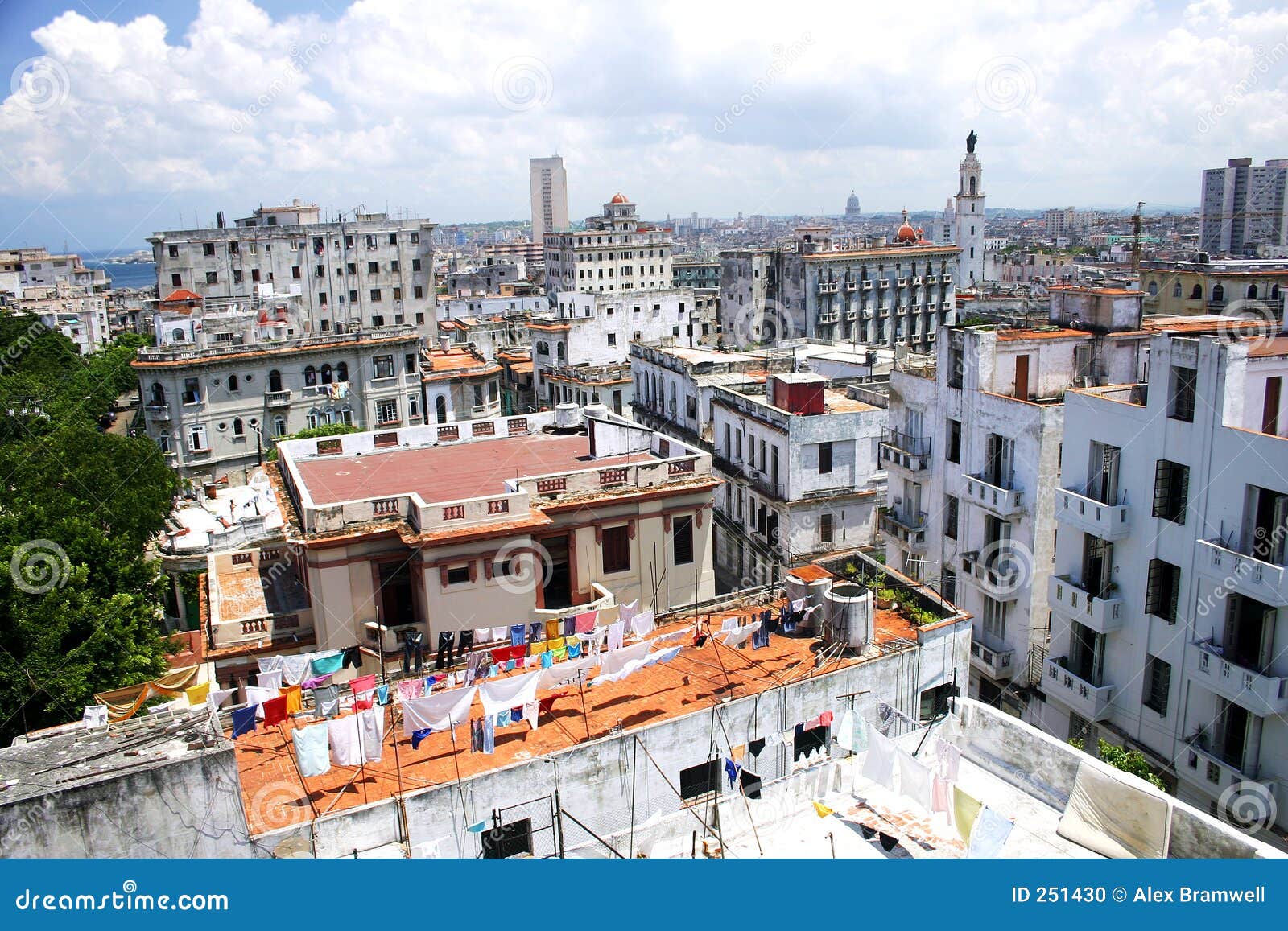 Old Habana Rooftops stock photo. Image of urban, city, hispanic - 251430