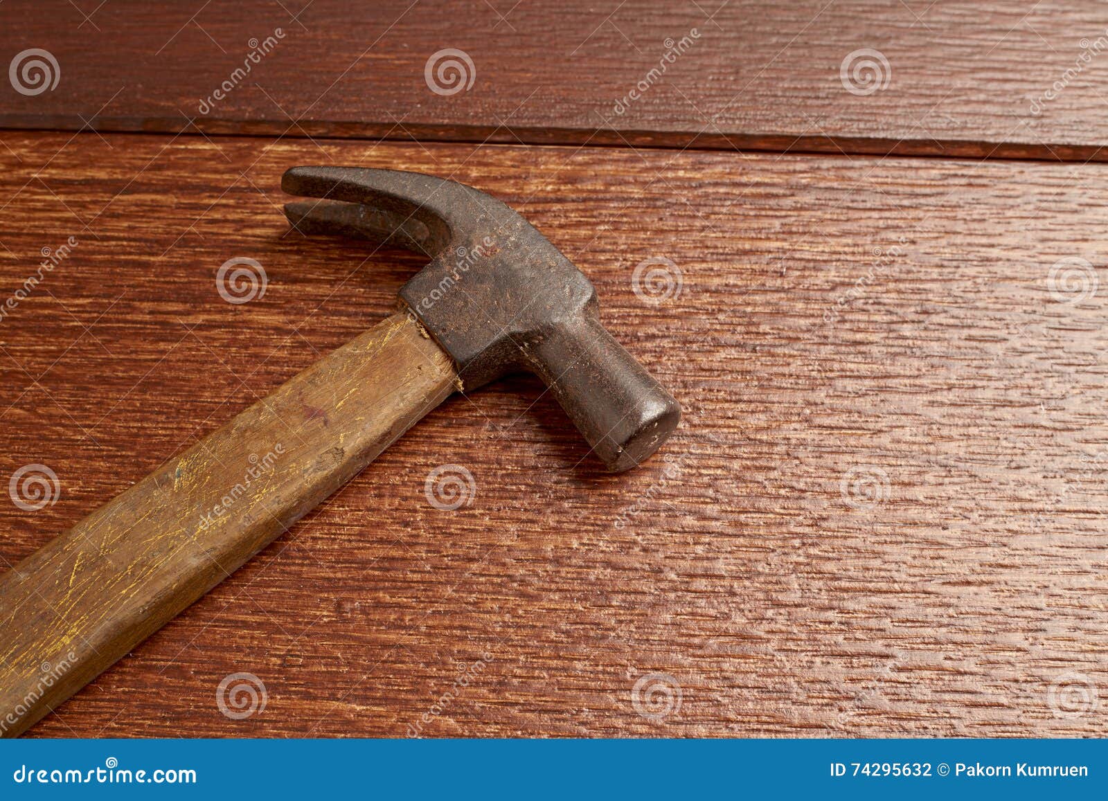 Old hammer stock photo. Image of metal, steel, carpentry - 74295632
