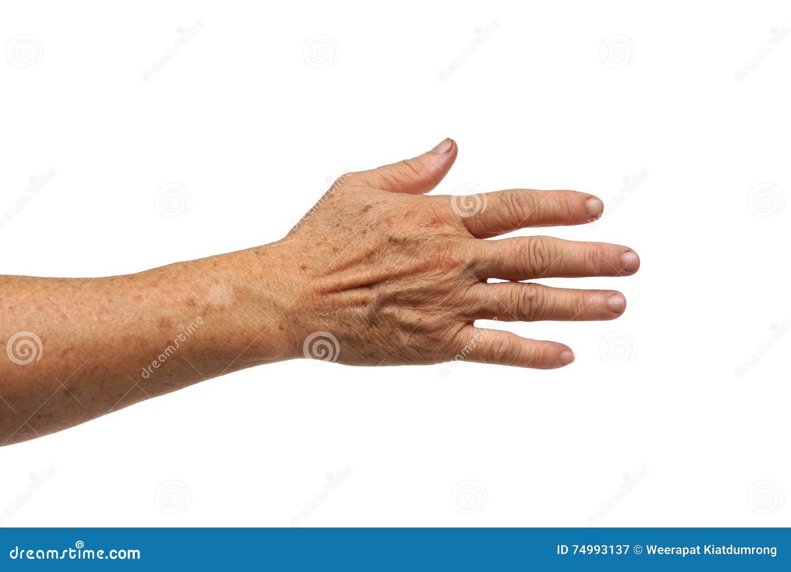 Old hand with freckles stock image. Image of friendship - 74993137