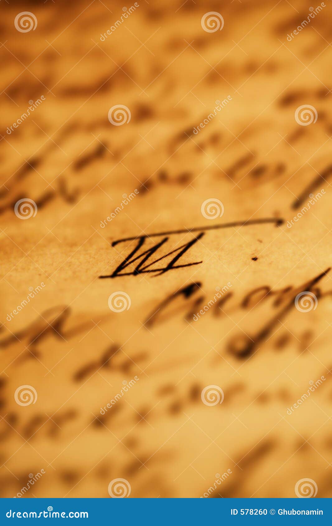Old Hand Lettering stock photo. Image of ragged, note, papyrus - 578260