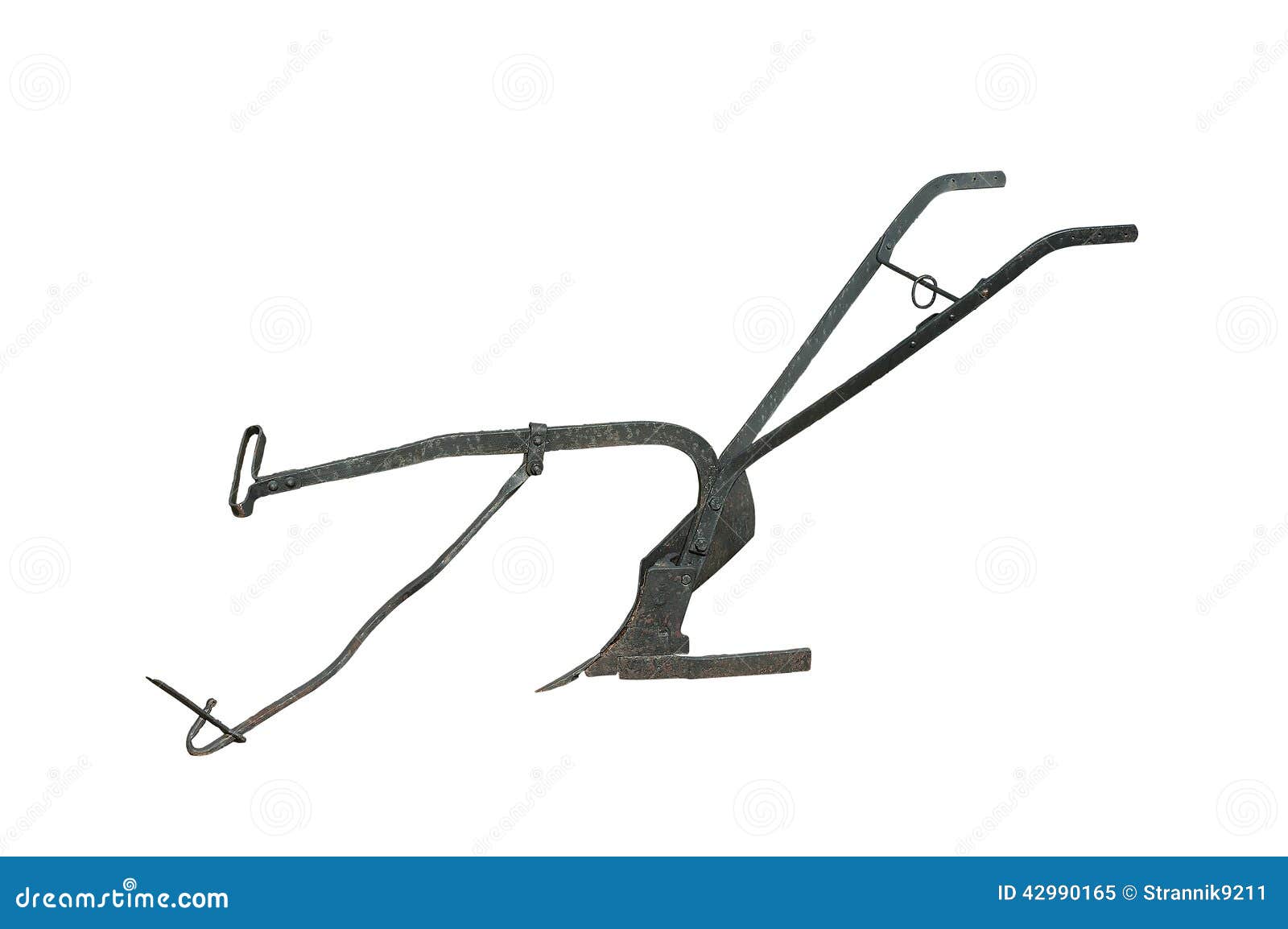 Old Hand Plow. Stock Photo - Image: 42990165