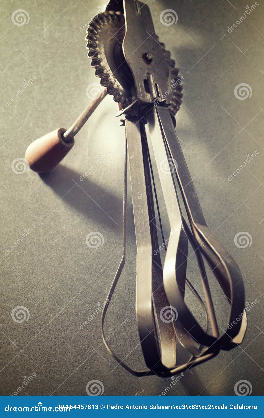 Old whisk view stock image. Image of beater, crank, handle - 164457813