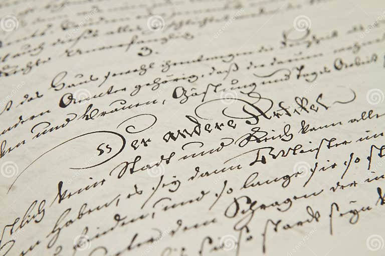 Old hand writing stock image. Image of calligraphy, history - 24035635