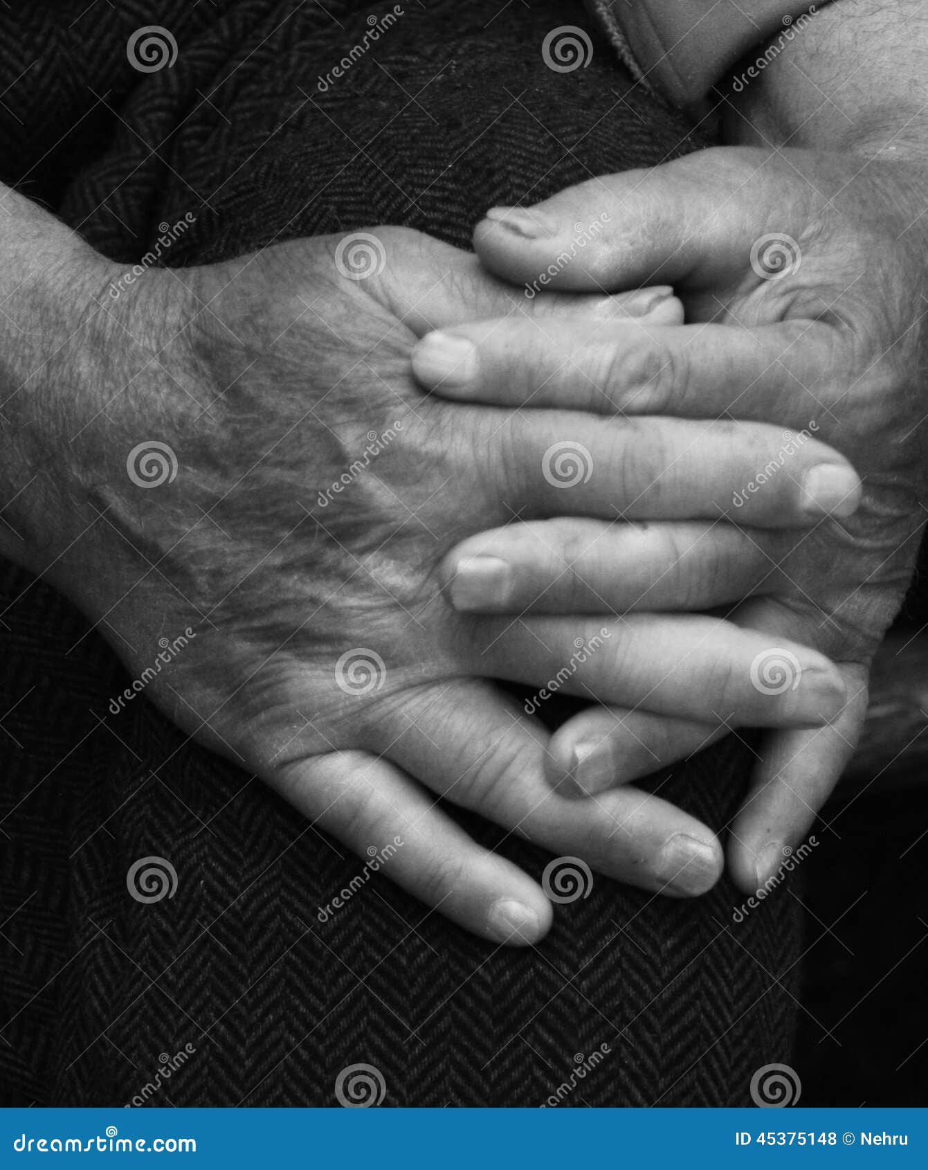 Old hands stock photo. Image of ring, hands, nails, monochrome - 45375148