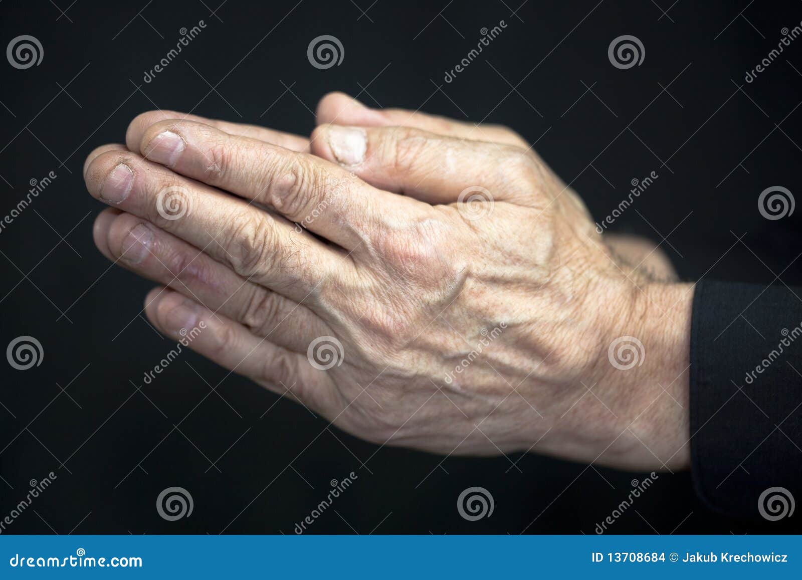 Old hands praying stock photo. Image of baptist, faith - 13708684