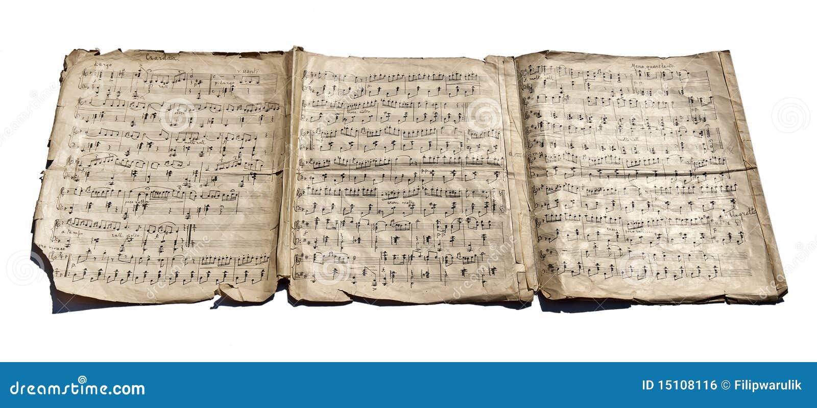 Old handwritten notes stock photo. Image of sound, chord - 15108116