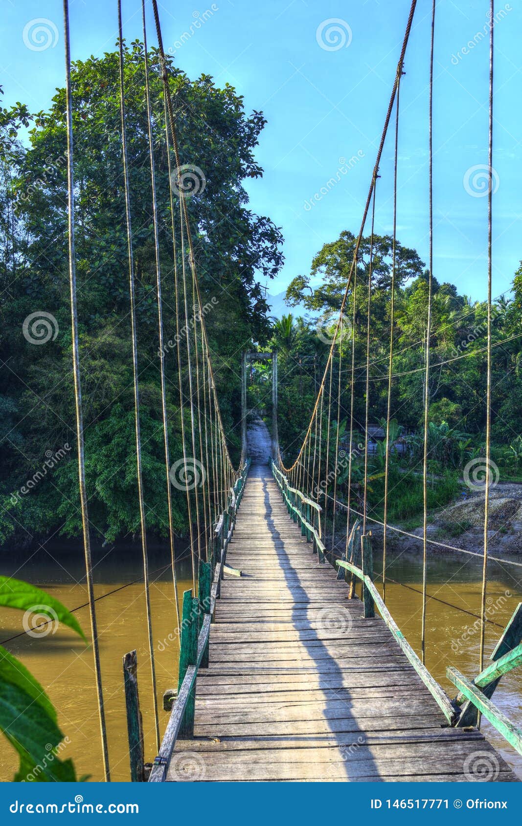 Old Hanging Bridge stock image. Image of hangingbridge - 146517771