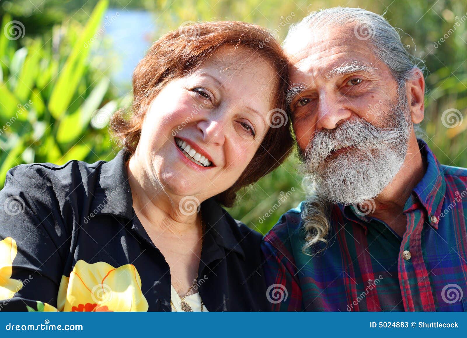 Old happy couple stock image. Image of couple, husband - 5024883
