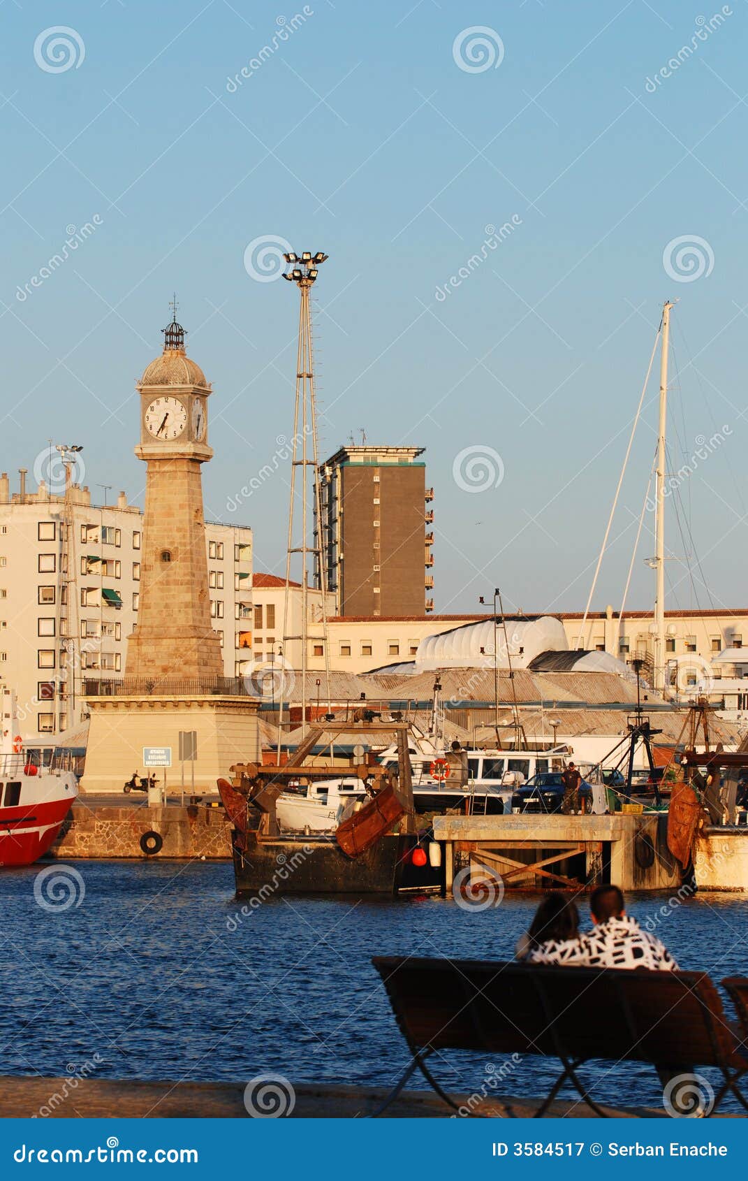 At the Old Harbor in Barcelona Stock Image - Image of docked, buildings ...
