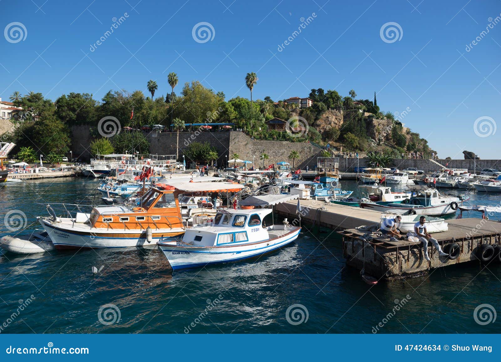 Old Harbour in Antalya in Turkey Editorial Stock Image - Image of east ...