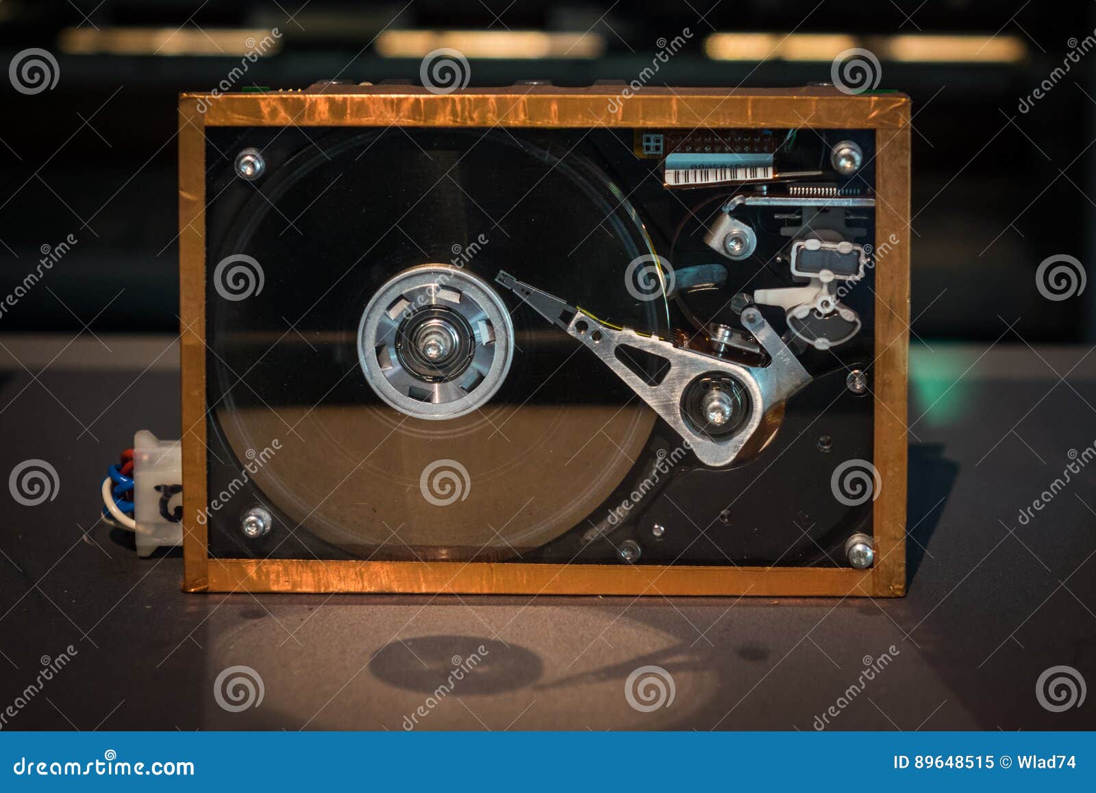 The Old Hard Disk Drive Close Up Stock Image - Image of technology ...