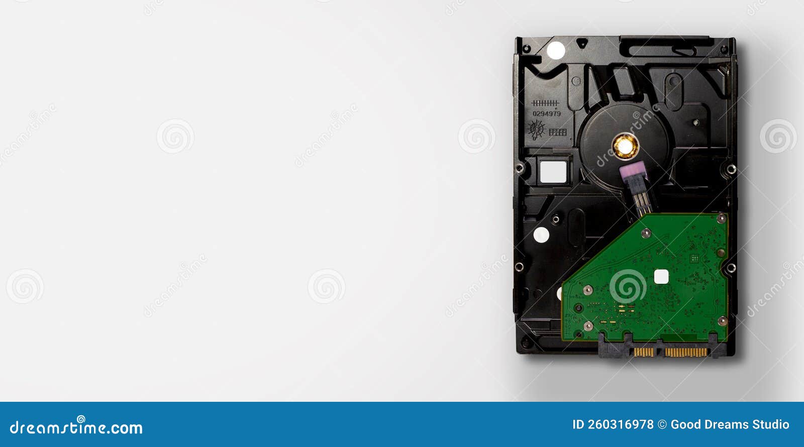 The Old Hard Disk on White Background, Hard Disk Computer. Stock Photo ...