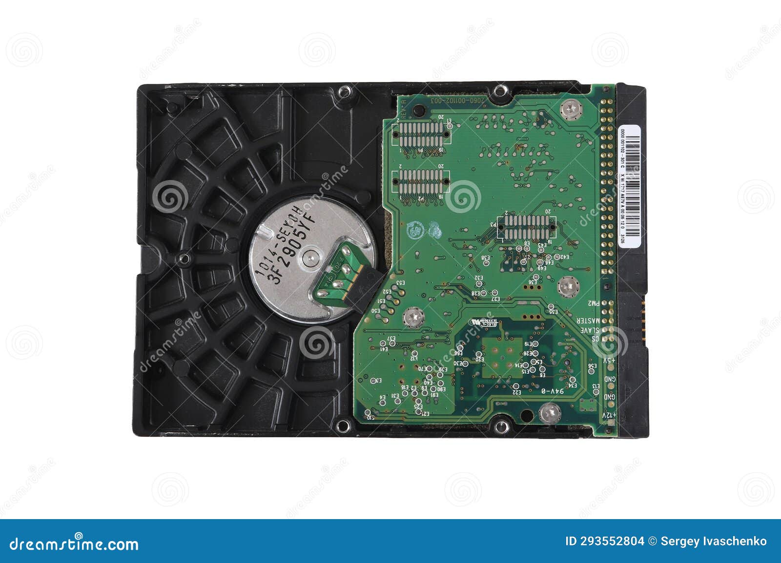 Old hard drive. stock photo. Image of font, light, drive - 293552804