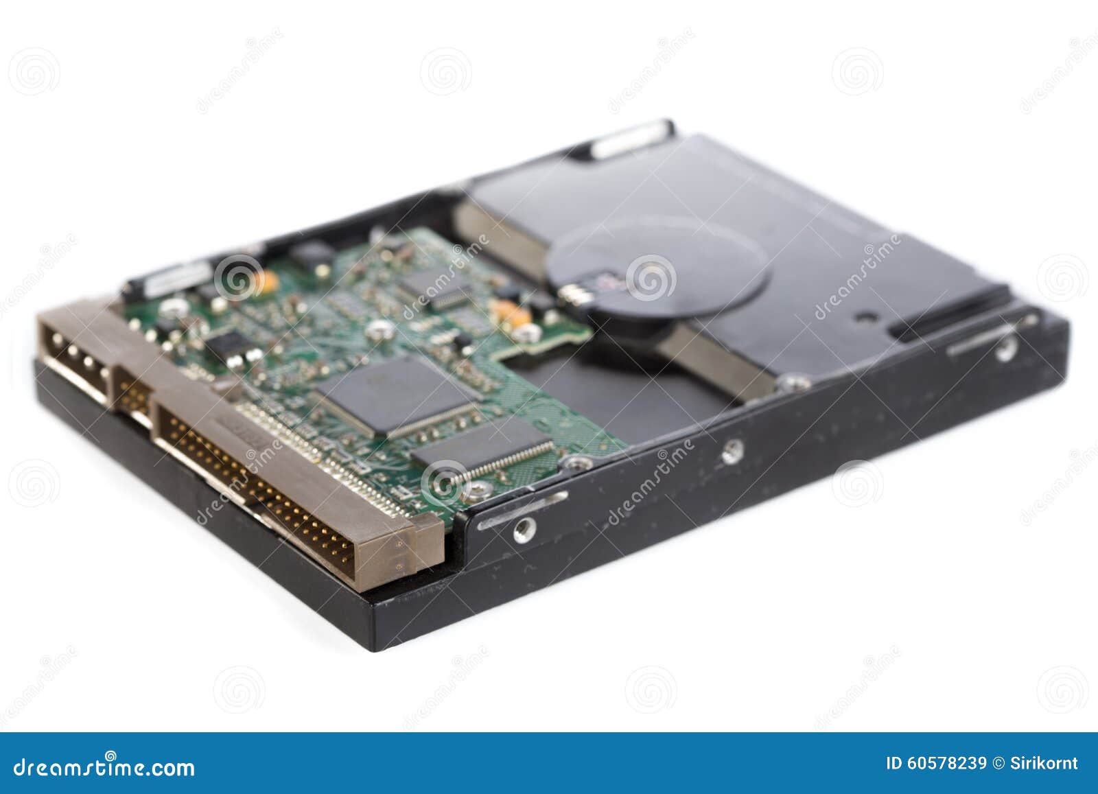 Old harddisk drive stock image. Image of closeup, storage - 60578239