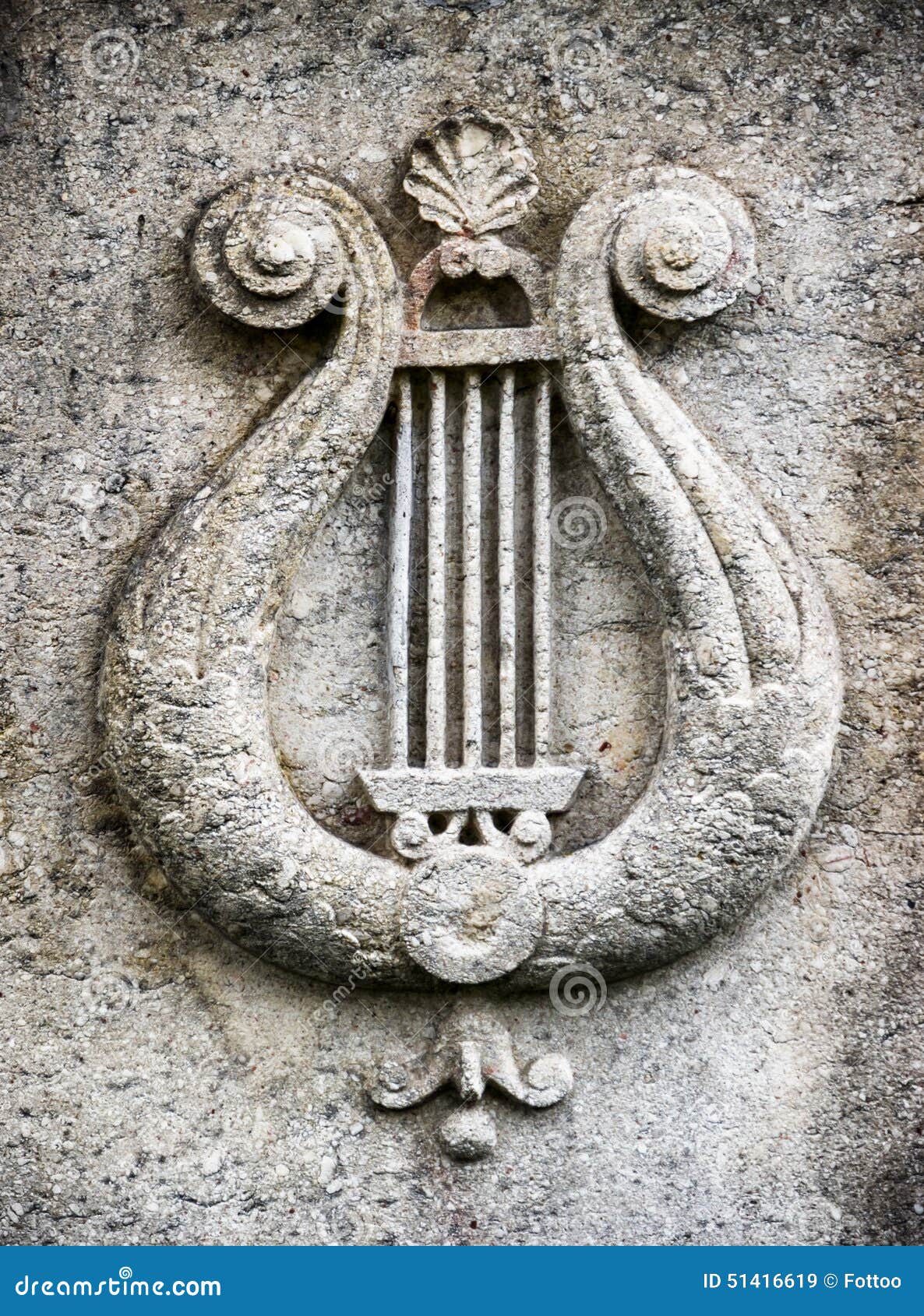 Old harp stock image. Image of decoration, sculpture - 51416619
