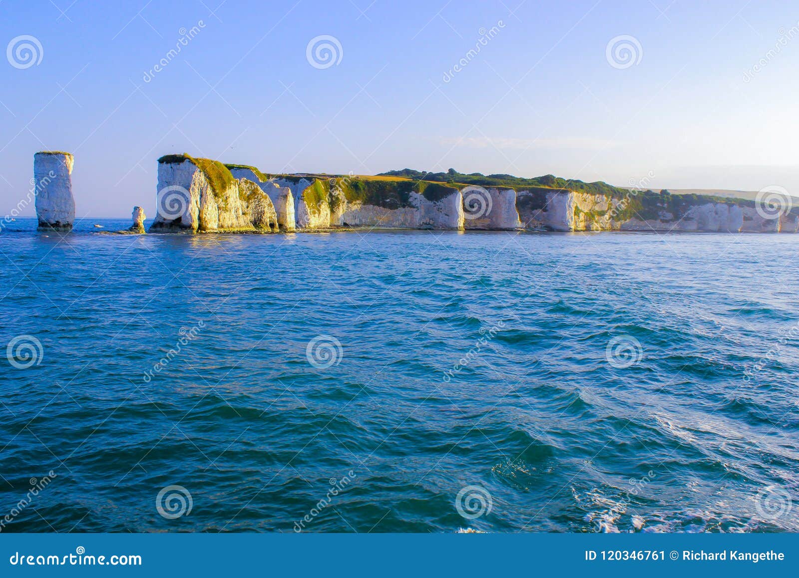 Old Harry Rocks. Chalk Cliffs in Dorset, Southern England Stock Image ...