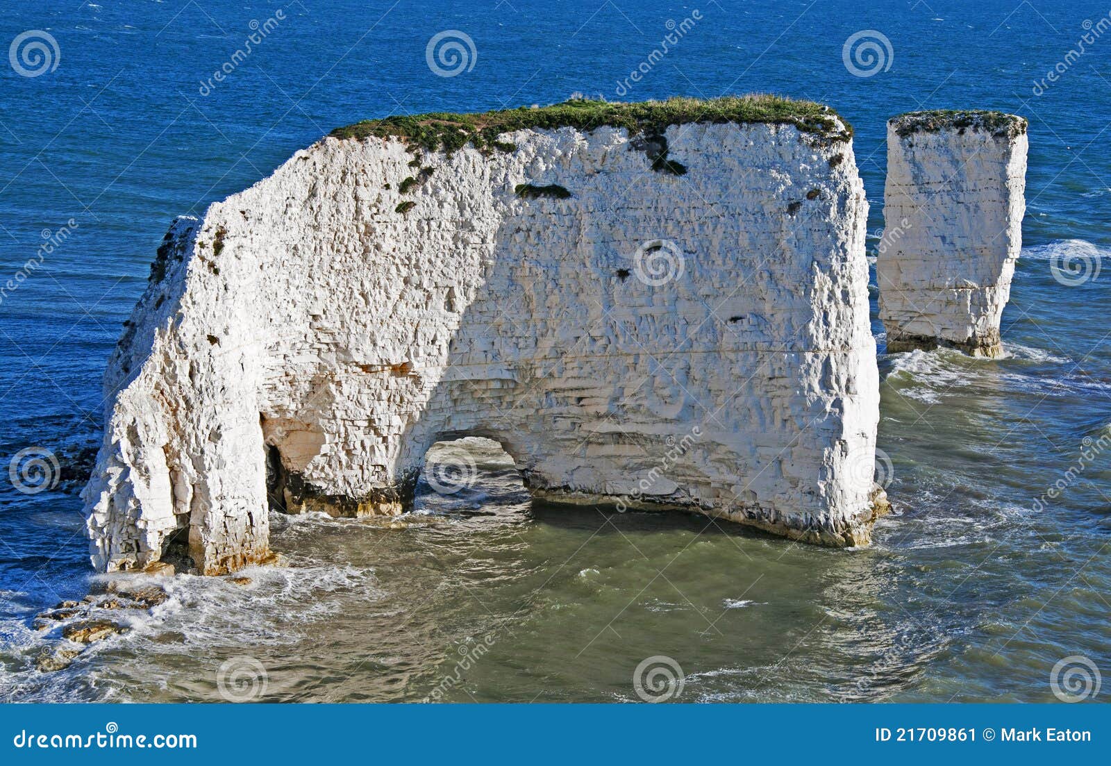 Old Harry Rocks, White Cliffs Located At Handfast Point Near Swanage ...