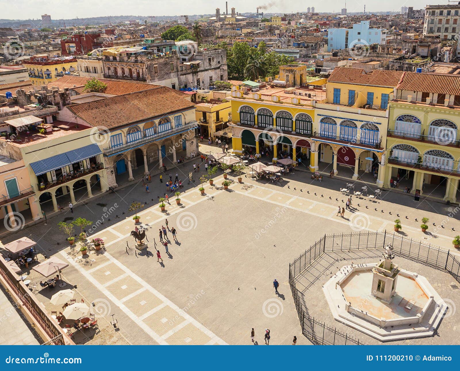 Old Havana Square Seen from Above Editorial Image - Image of cityscape ...