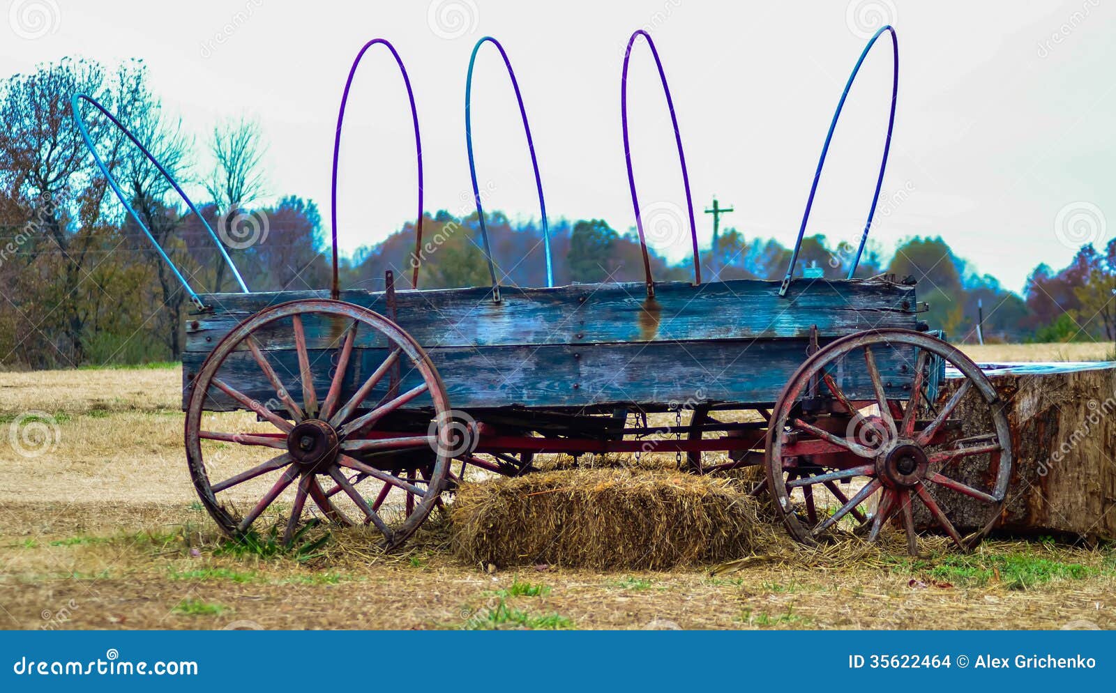 Old hay rides trailer stock photo. Image of children - 35622464