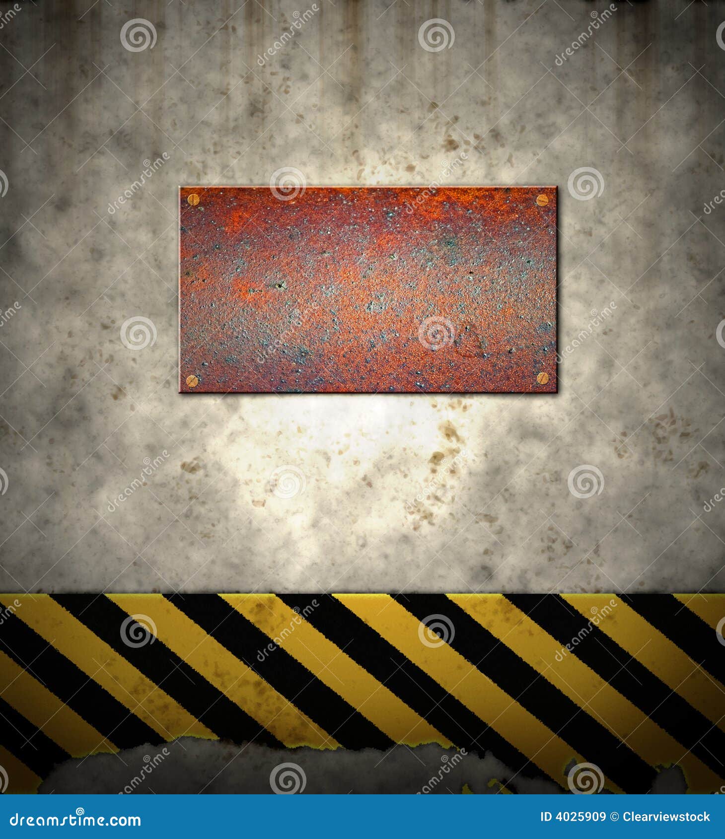 Old Hazard Wall Warning Sign Stock Vector - Illustration of rusted ...