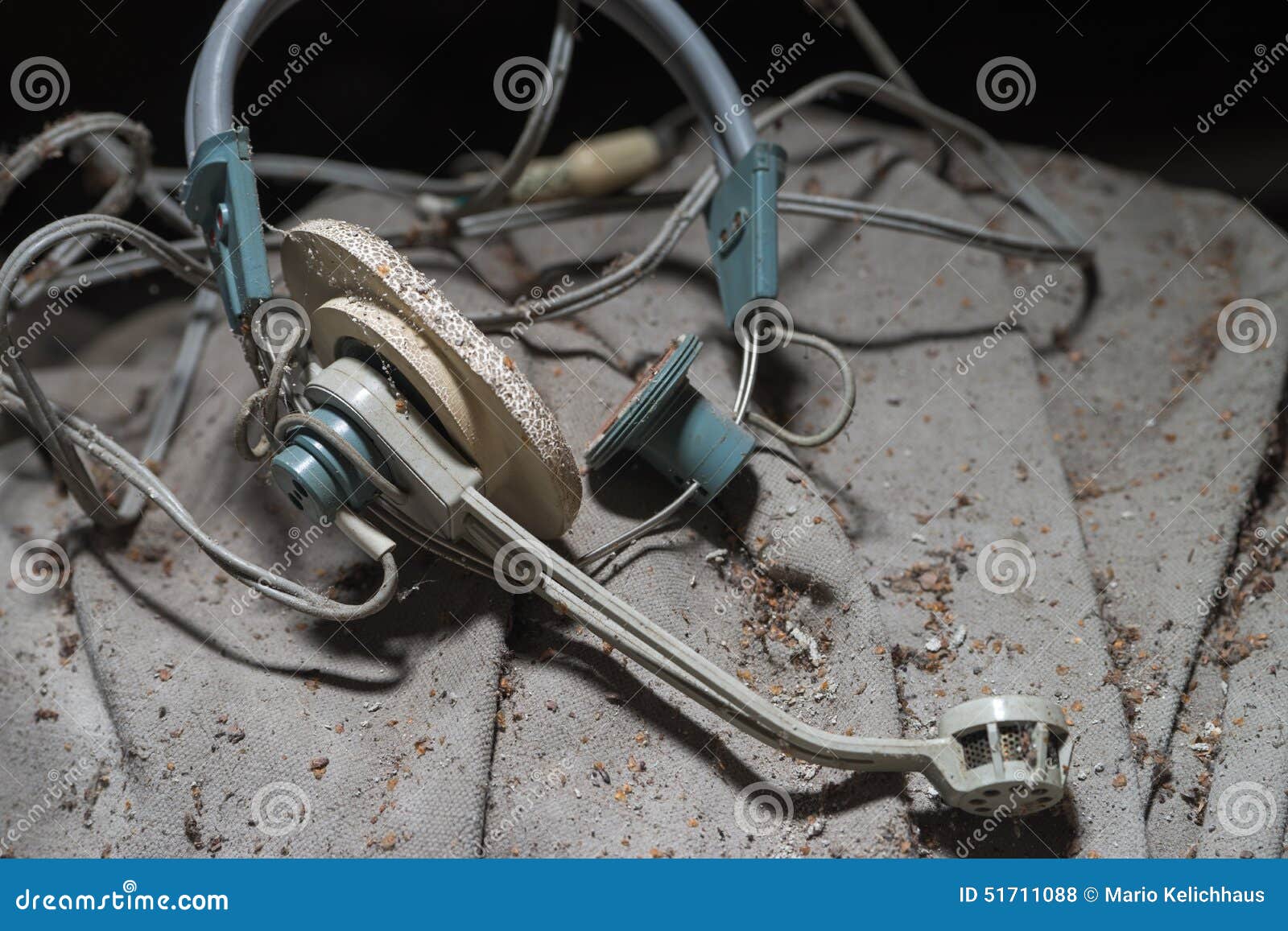 Old headphones stock photo. Image of dirty, headphones - 51711088