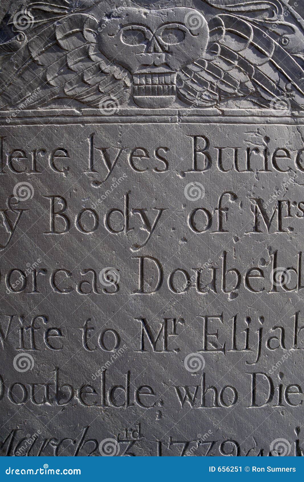 Old headstone stock image. Image of deceased, religious - 656251