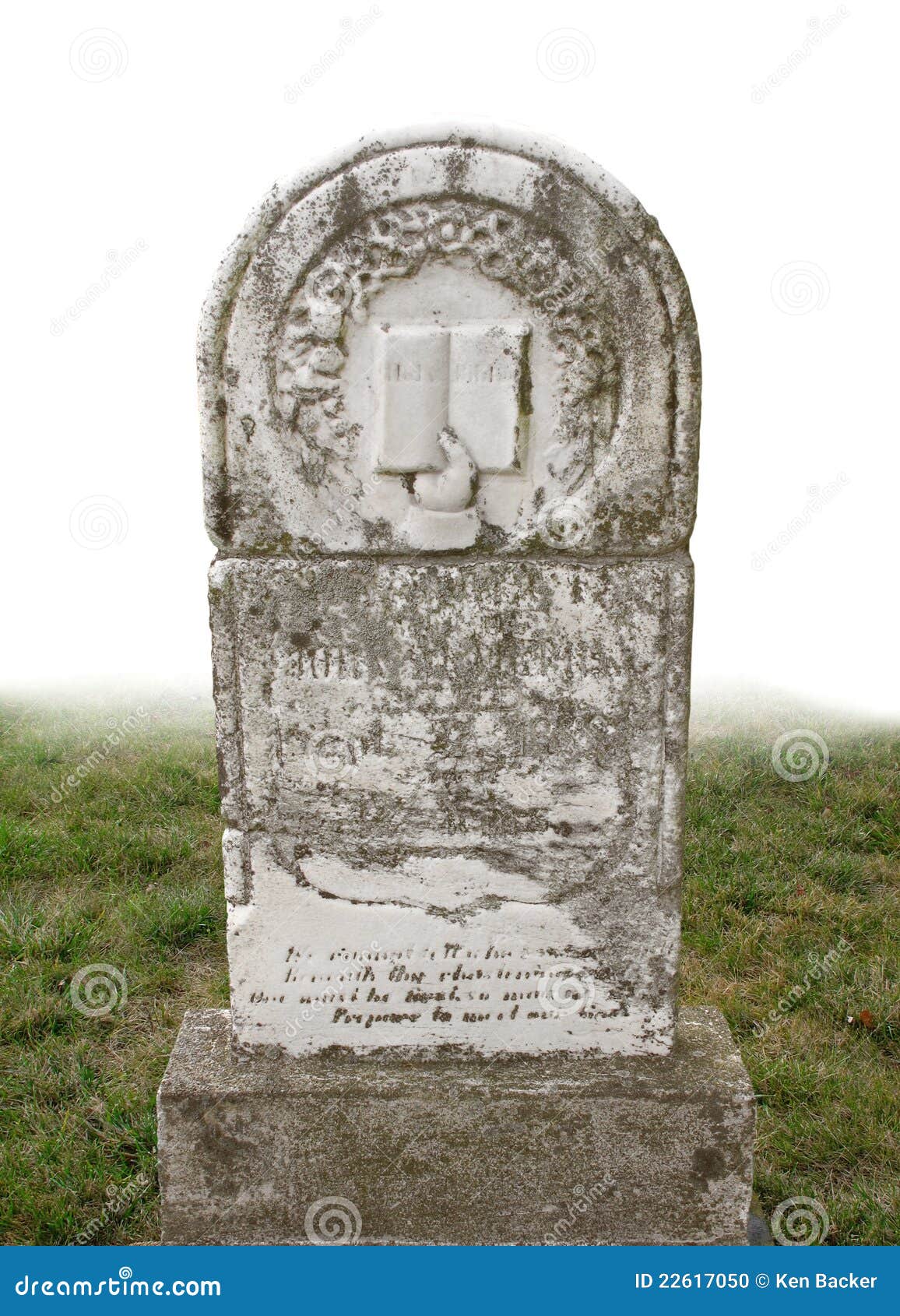 Old headstone isolated stock photo. Image of isolated - 22617050