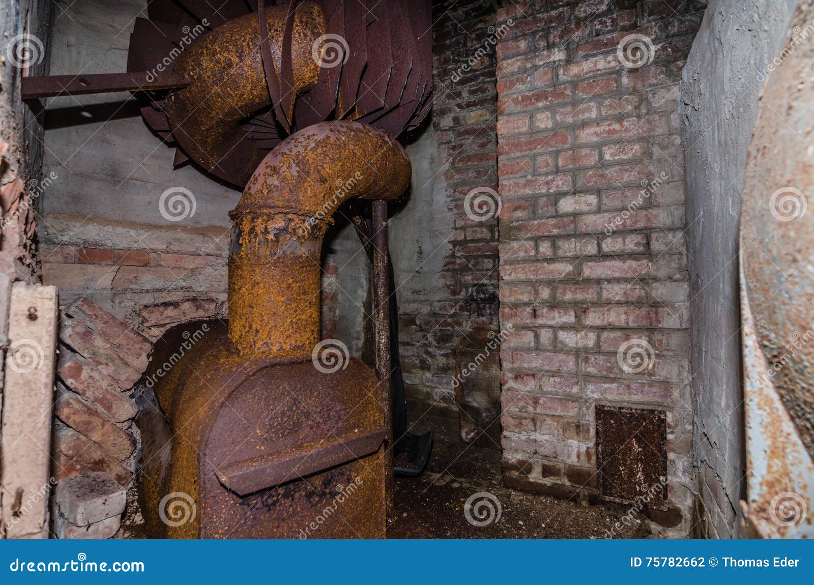 Old Heating System Building Stock Photo - Image of product ...