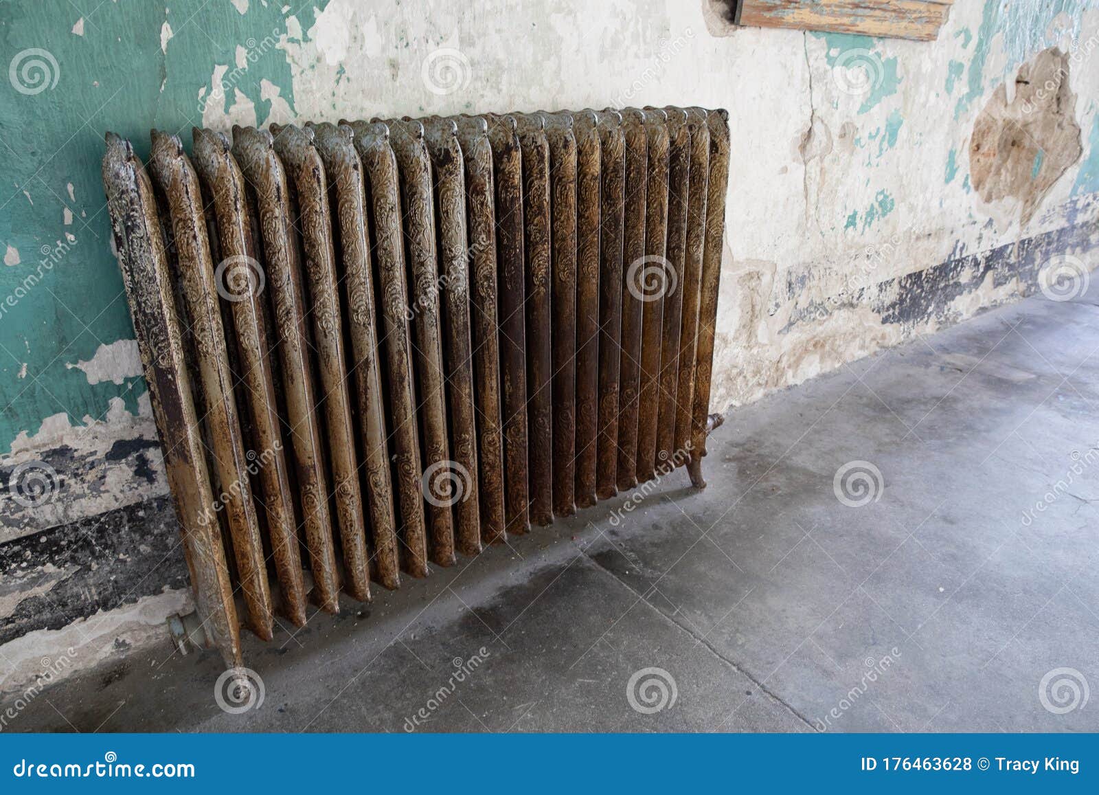 Angled View of an Old Heating Unit Stock Photo - Image of cool, decline ...