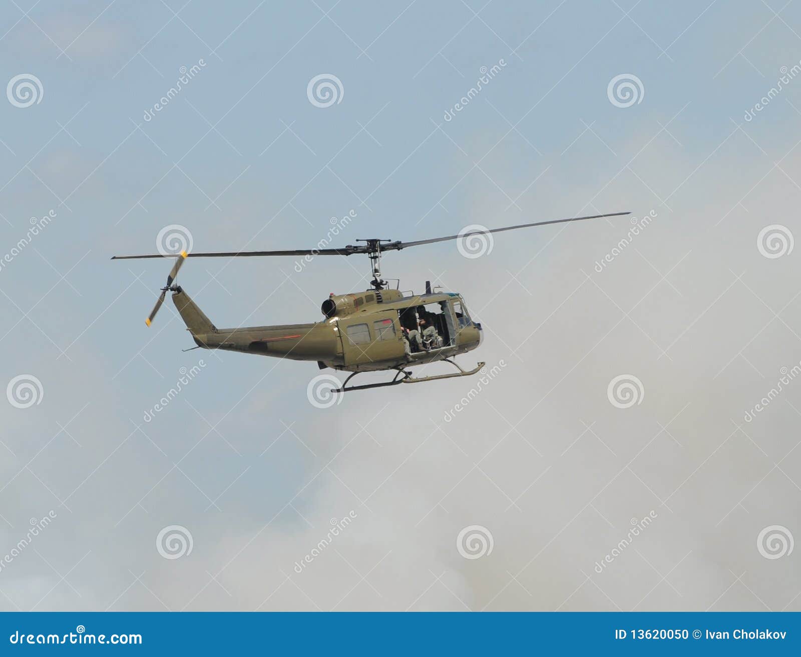 Old helicopter stock photo. Image of retro, green, flying - 13620050