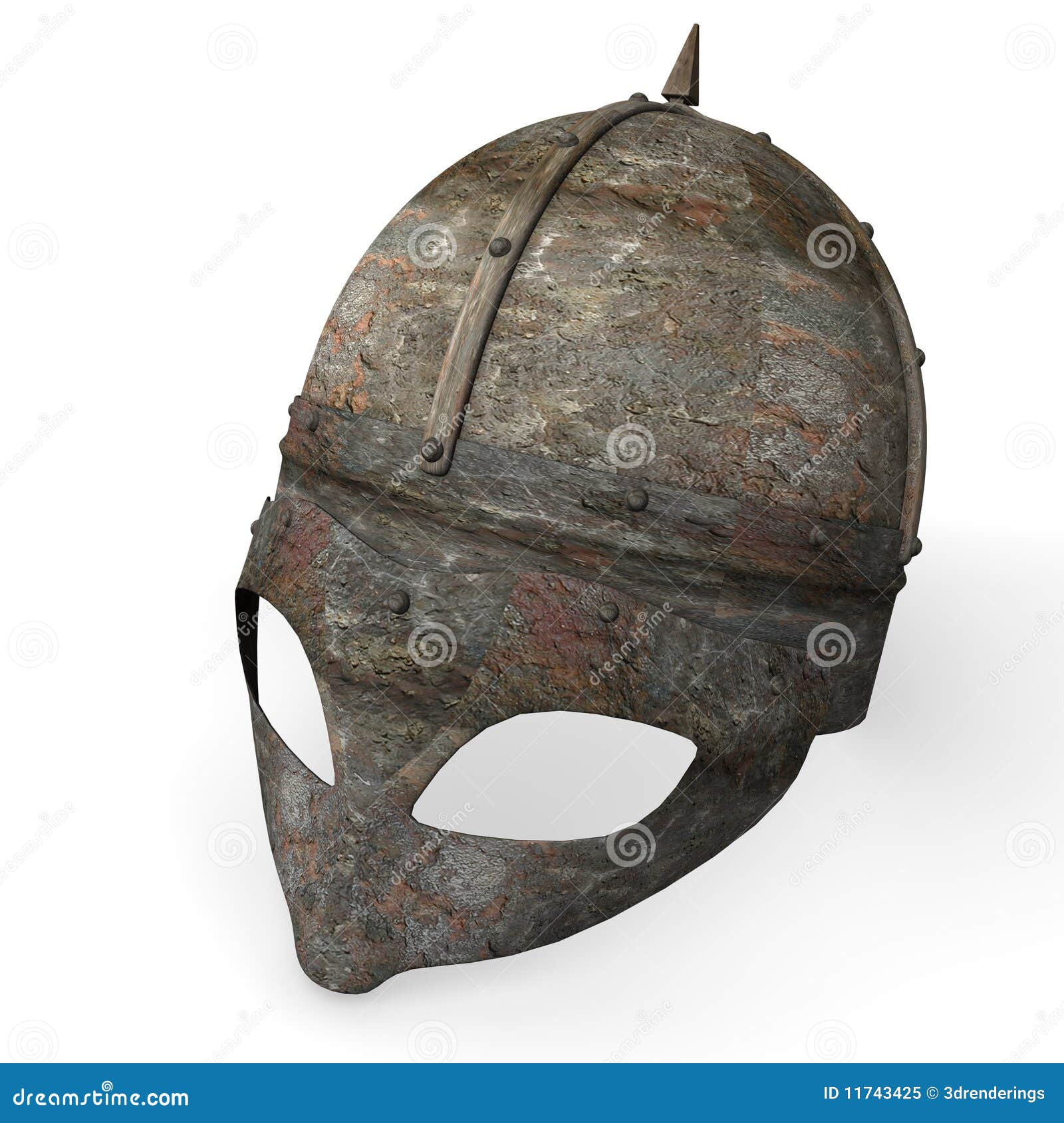 Old helmet stock illustration. Illustration of horn, armor - 11743425
