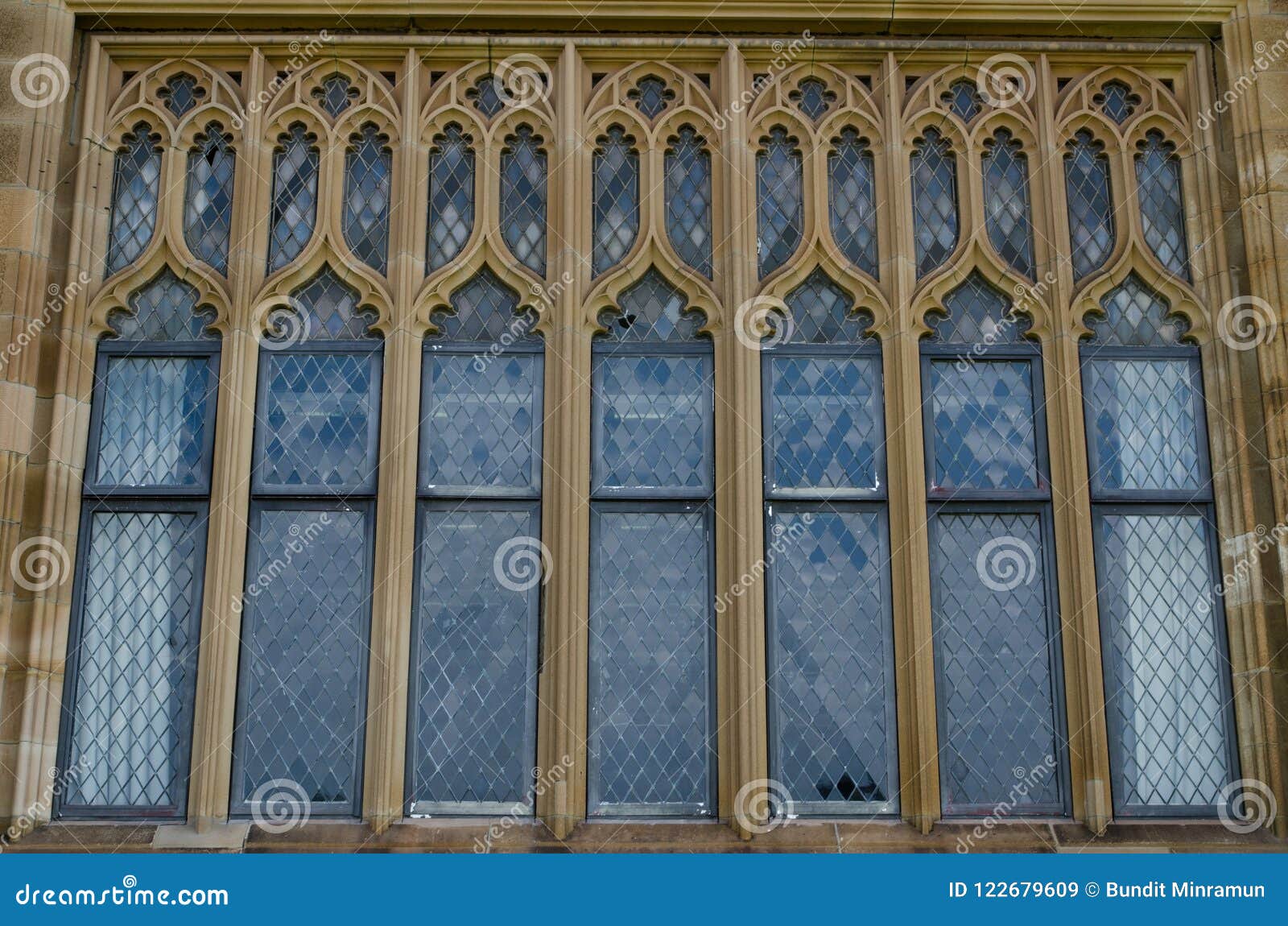 Old Heritage Style of Window on the Old Building. Stock Image - Image ...