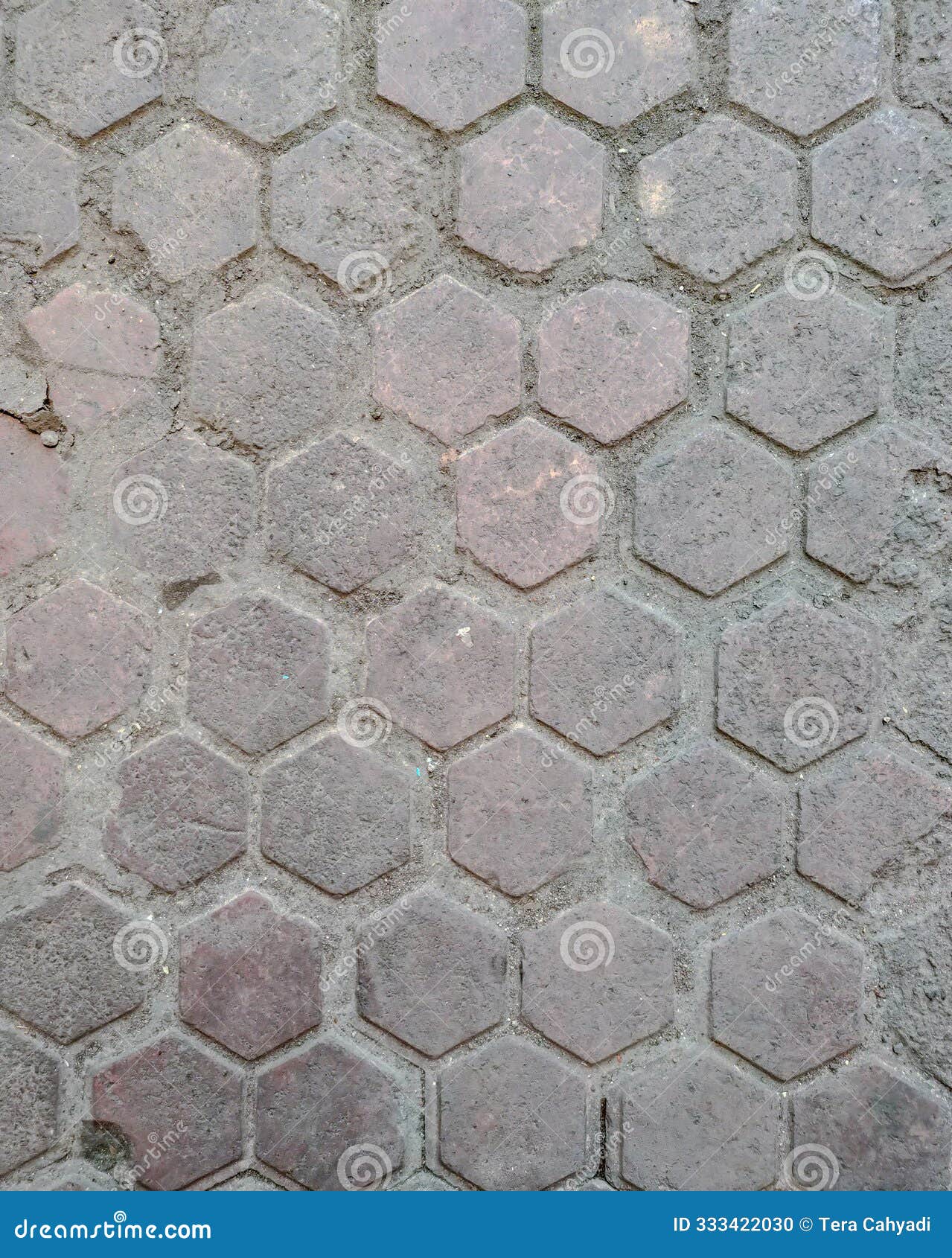 Old hexagonal paving block stock photo. Image of hexagonal - 333422030