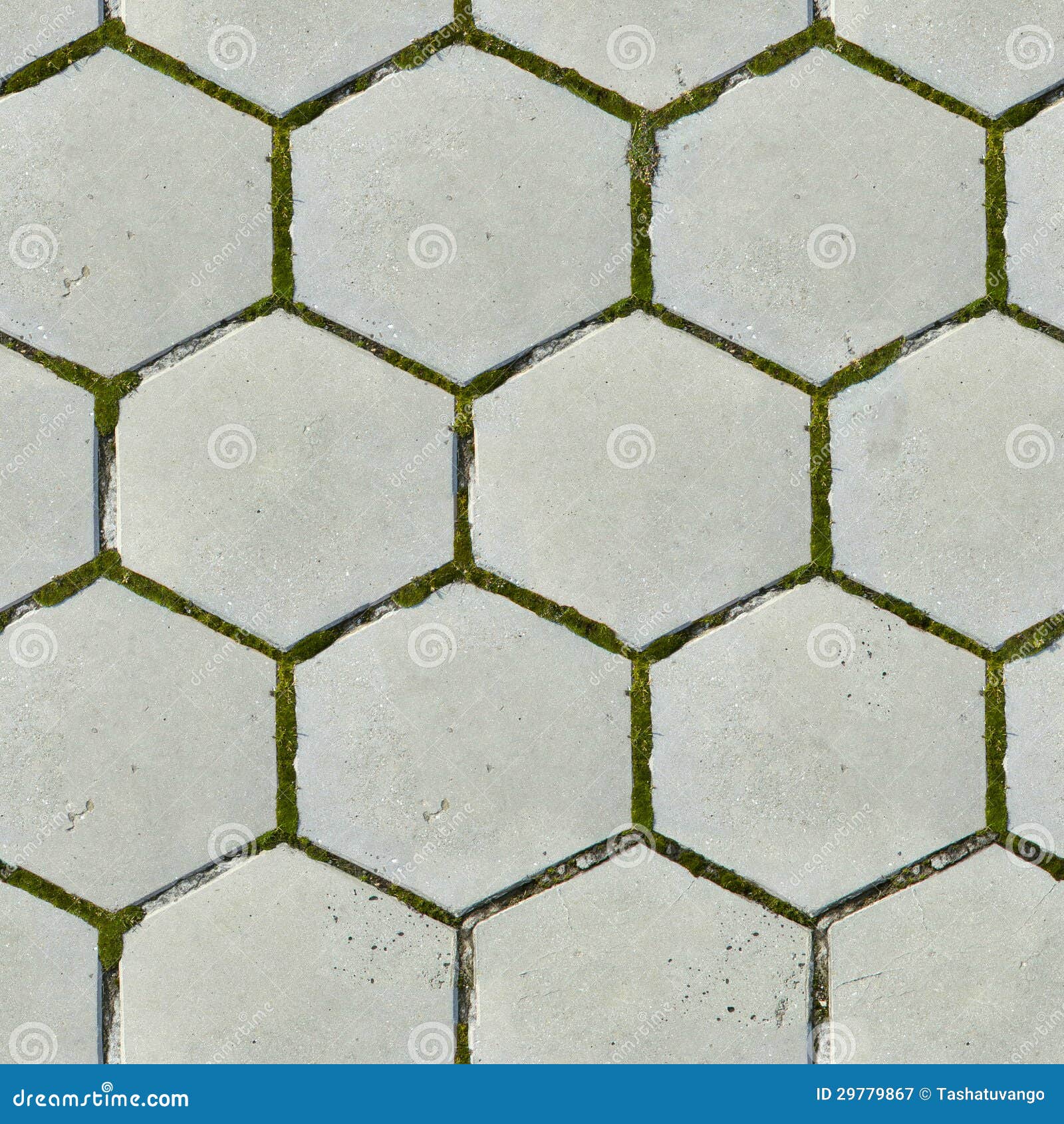 Old Hexagonal Paving Slabs. Seamless Texture. Stock Image - Image of ...