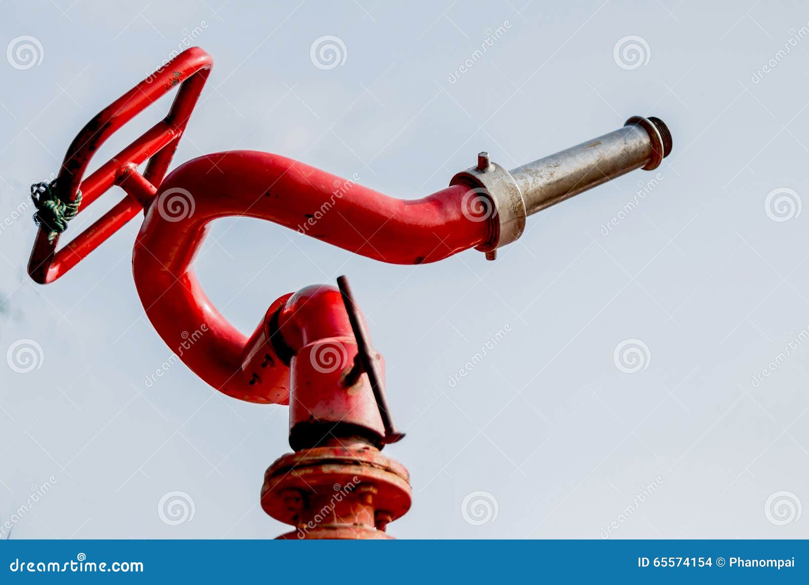 Old High-pressure Water Nozzle on a Fire Truck. Stock Photo - Image of ...