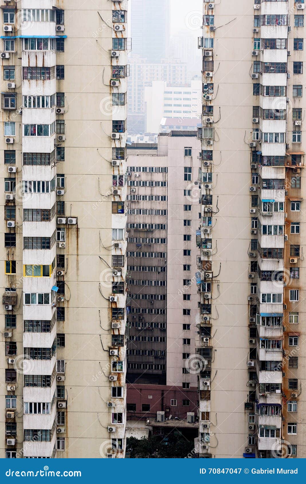 Old High Rise Apartment Buildings Stock Image - Image of buildings ...