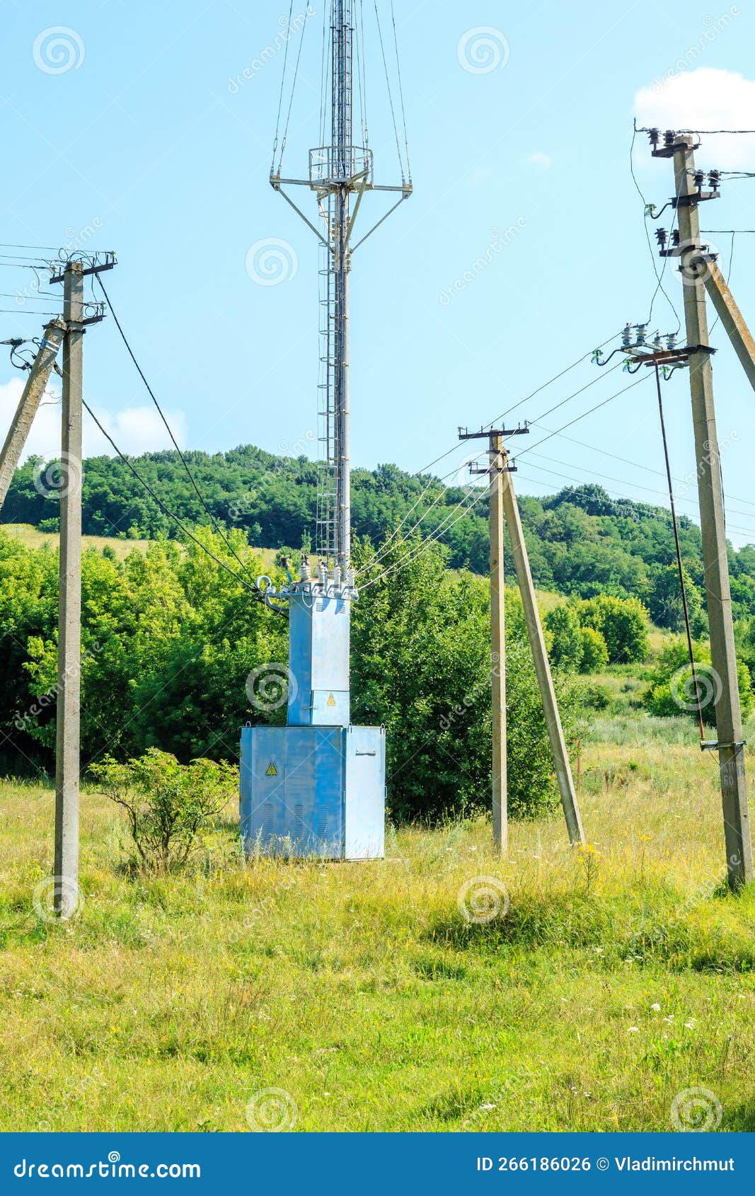 Old High Voltage Transformer and Power Line Stock Photo - Image of ... Old High Voltage Transformer and Power Line Stock Photo - Image of ...