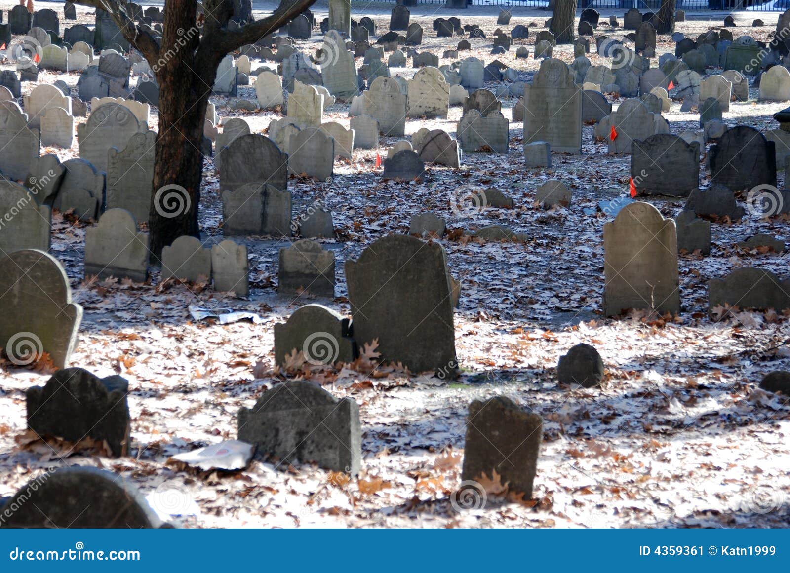 Old Historic Boston Cemetary Stock Image - Image of cool, stones: 4359361