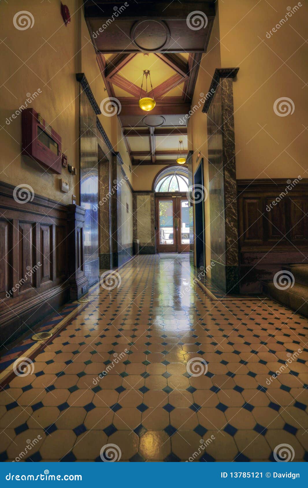 Old Historic Building Lobby Stock Image - Image of building, windows ...