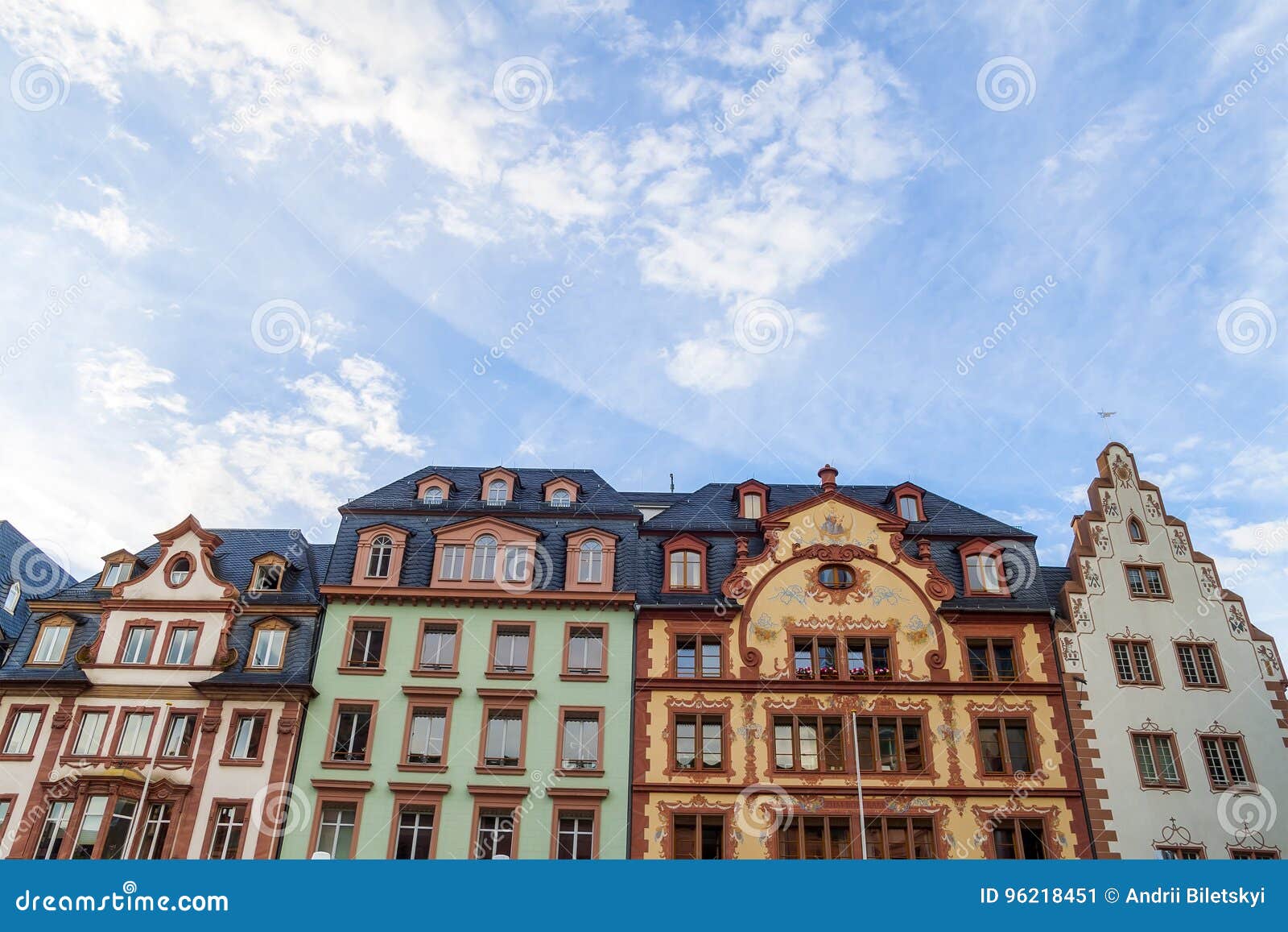 Old Historic Buildings in Mainz, Germany Stock Image - Image of ...