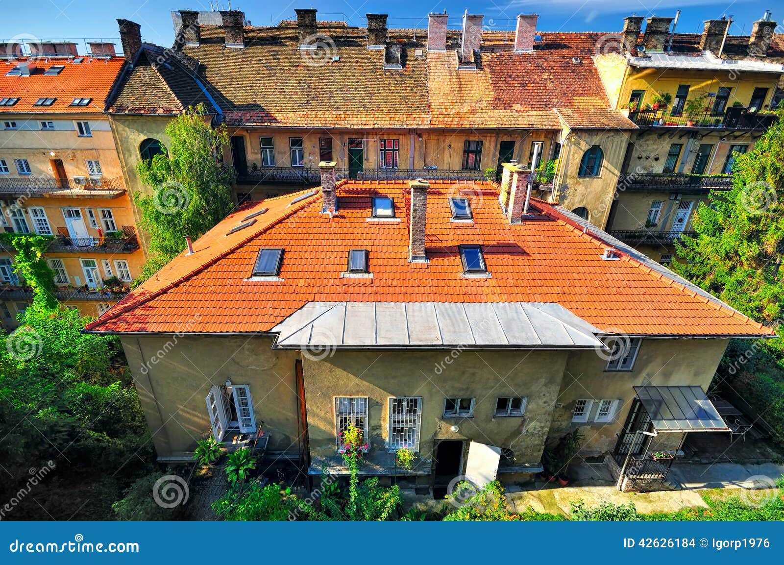 Old historic courtyard stock photo. Image of building - 42626184