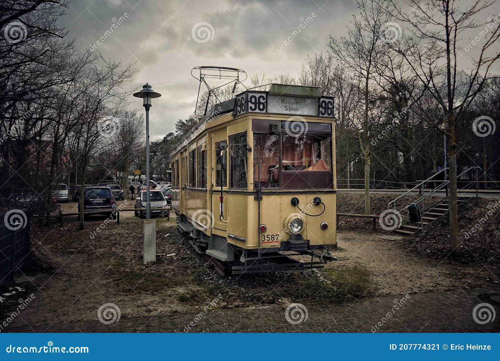Old historic german tram stock image. Image of historic - 207774321