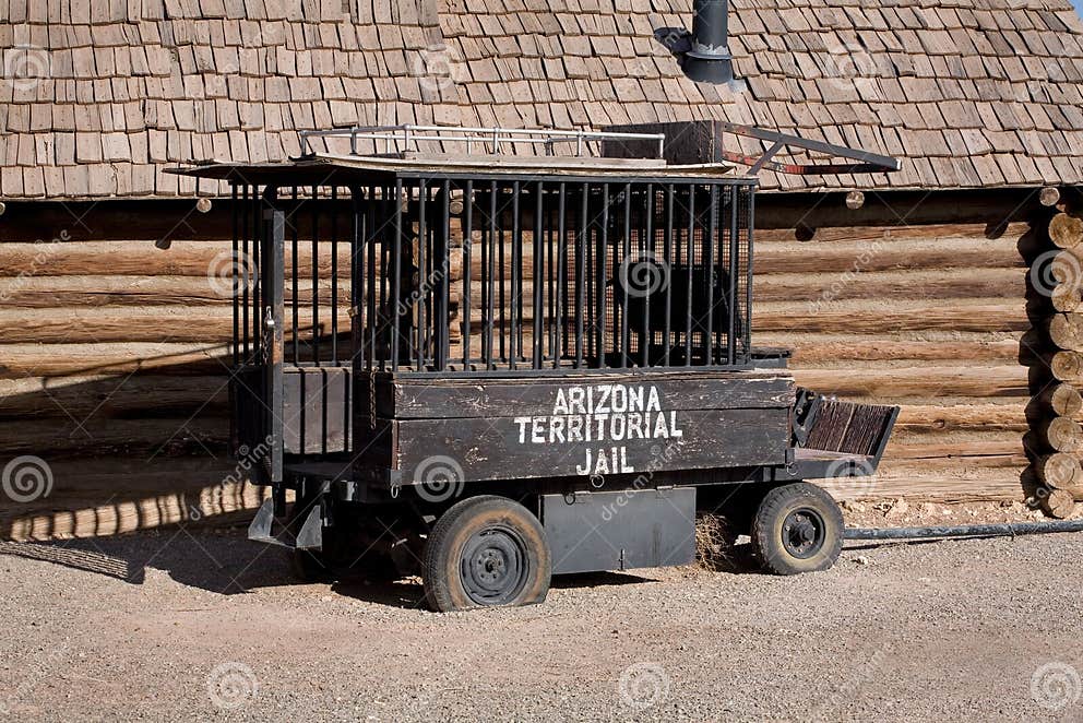 Old Historic Jail Wagon stock image. Image of prison - 13920687