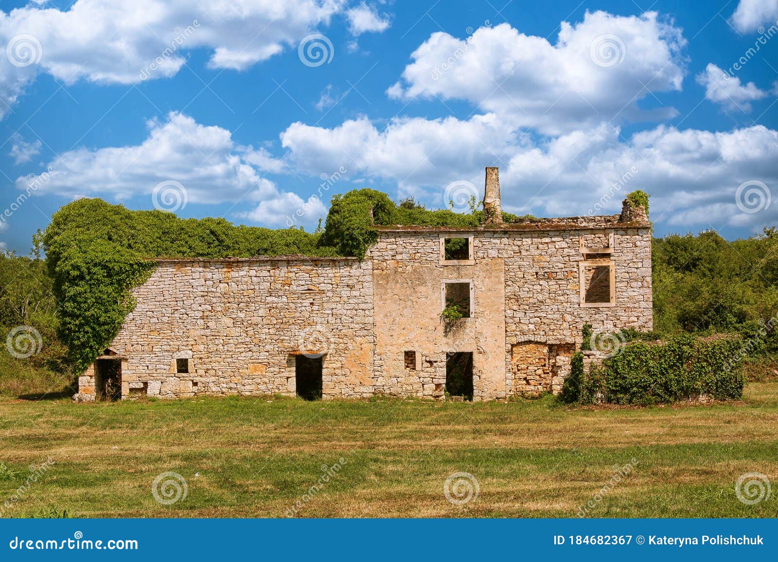Old Historic Stone Building in Istria, Croatia Stock Image - Image of ...