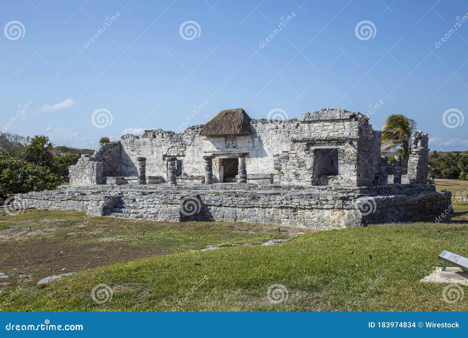 Old Historic Temples on the Tulum Coast in Mexico Stock Photo - Image ...