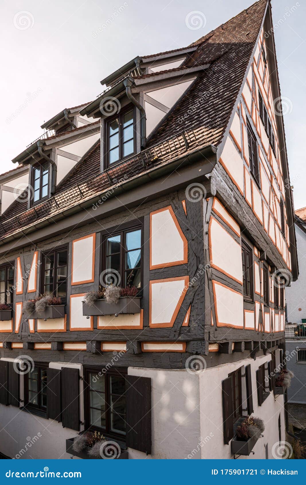 Old Historical Building in the Old Section of the Town Stock Image ...