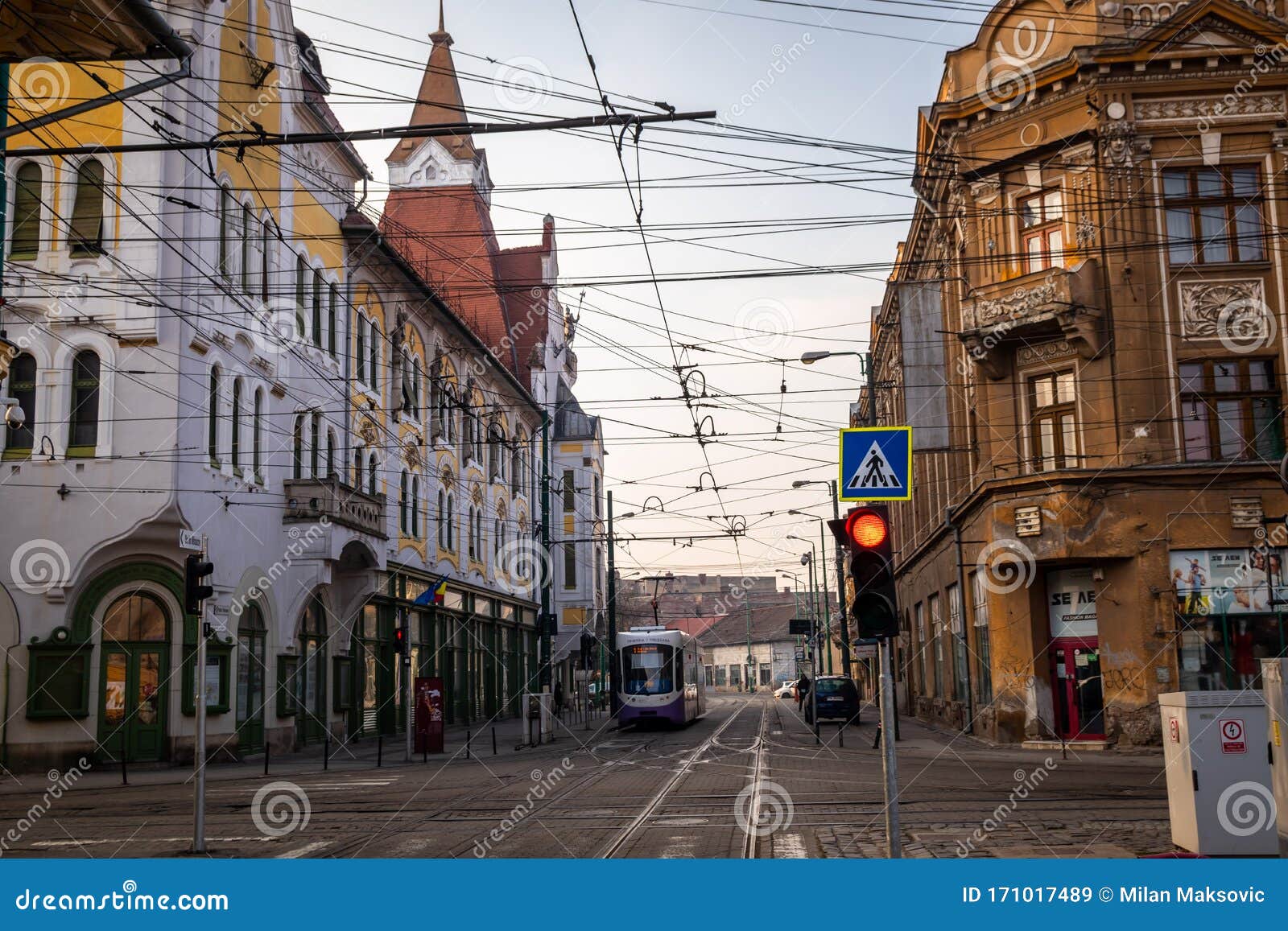 Old Historical Buildings on Traian Square in Timisoara Editorial Stock ...