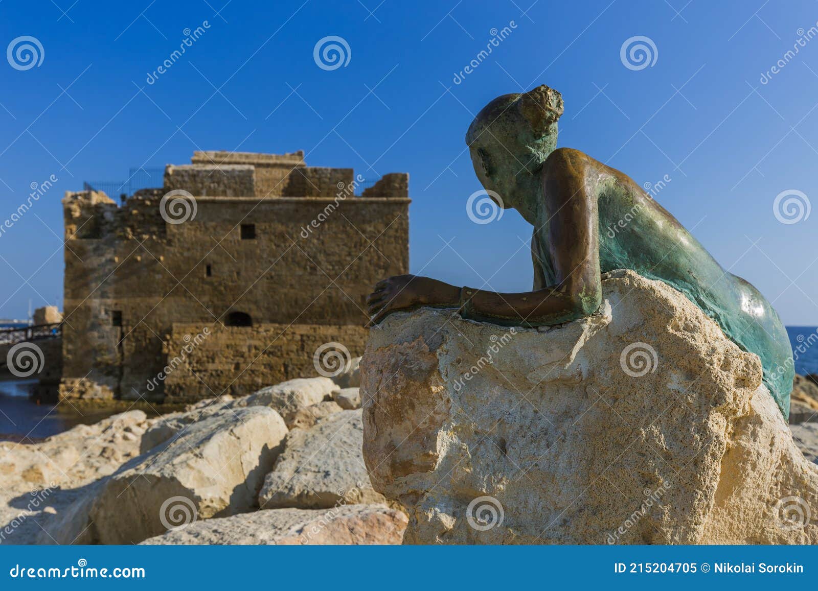 Old Historical Castle and Monument in Paphos Cyprus Editorial Image ...