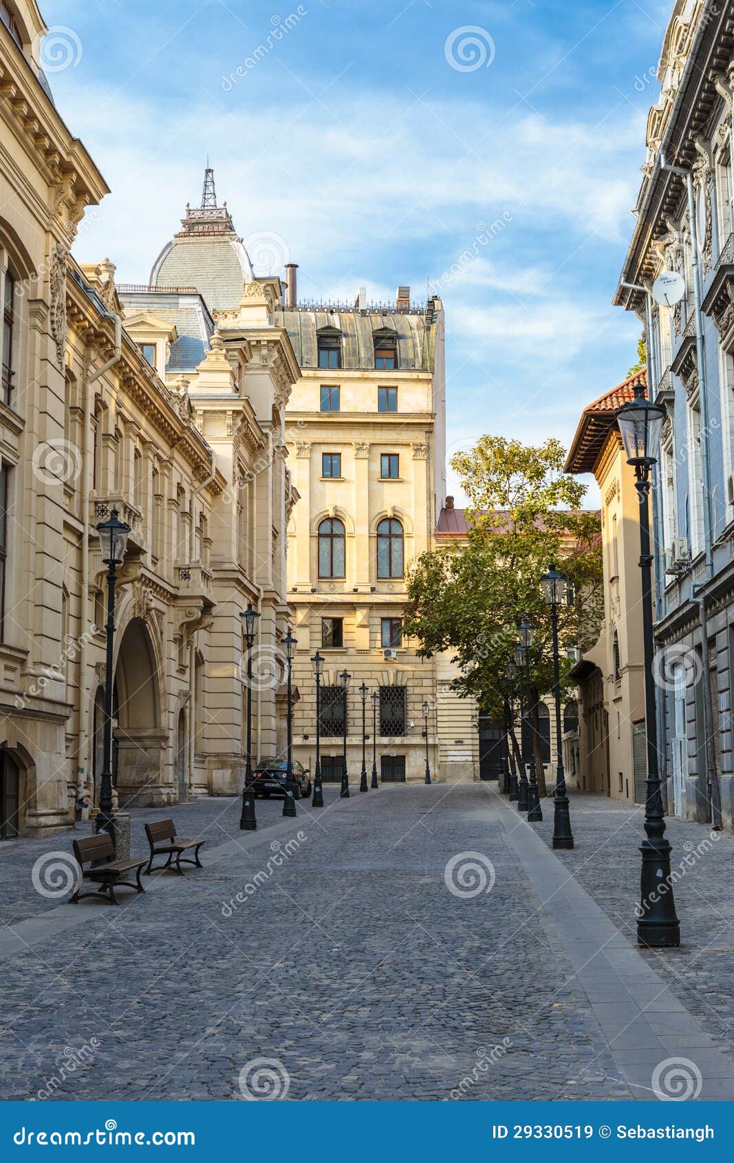 Old Historical Center Bucharest, Romania Editorial Stock Image - Image ...