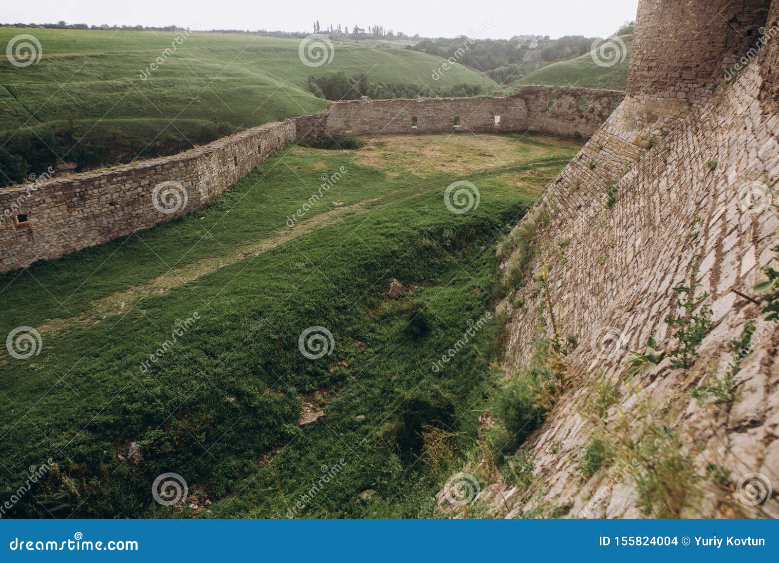 Old Historical Fortress Stone Fortification Middle Ages Stock Photo ...